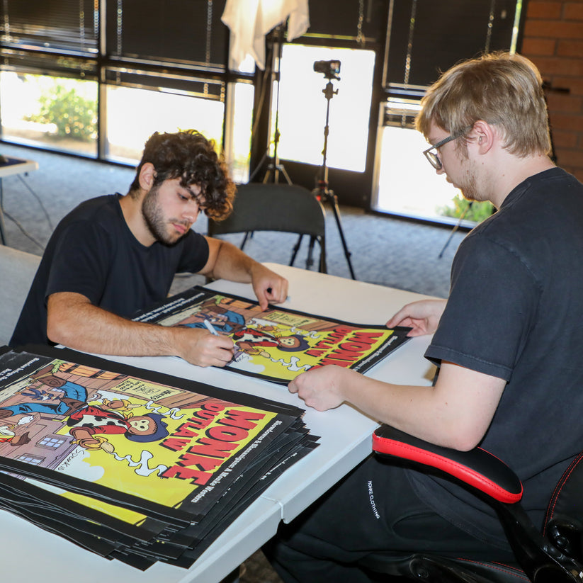 Signed Monke Outlaw Poster (Limited Edition) – Monke Clothing